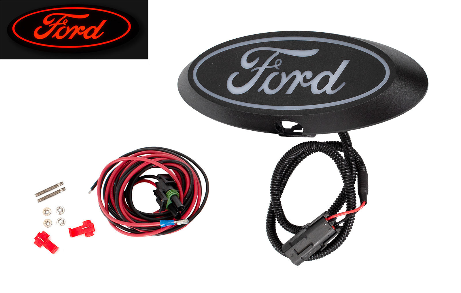 2019-2024 Ford Ranger Red LED Light Up Rear Tailgate Emblem – Yates ...