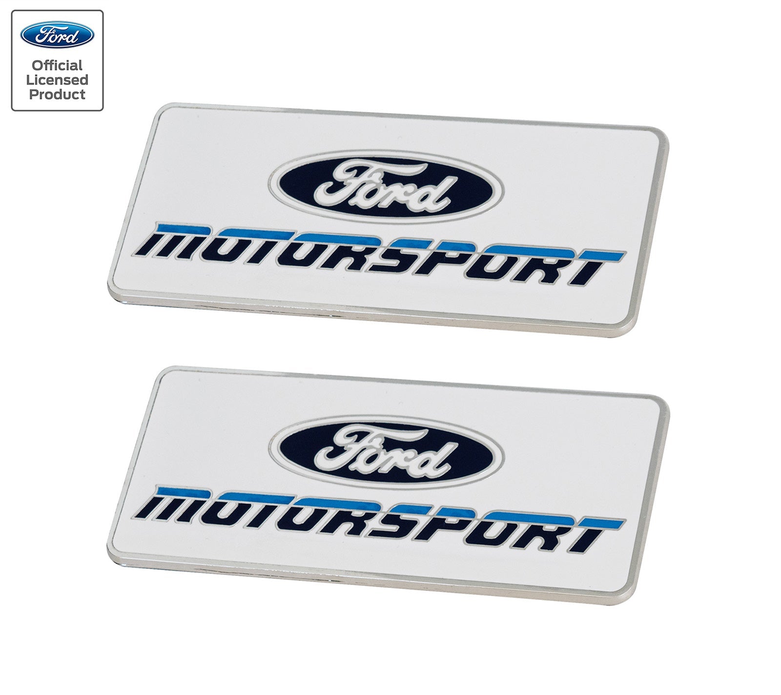 Ford Motorsport 4" Metal Emblems Late 1980s Style Blue 2 Color Logo ...