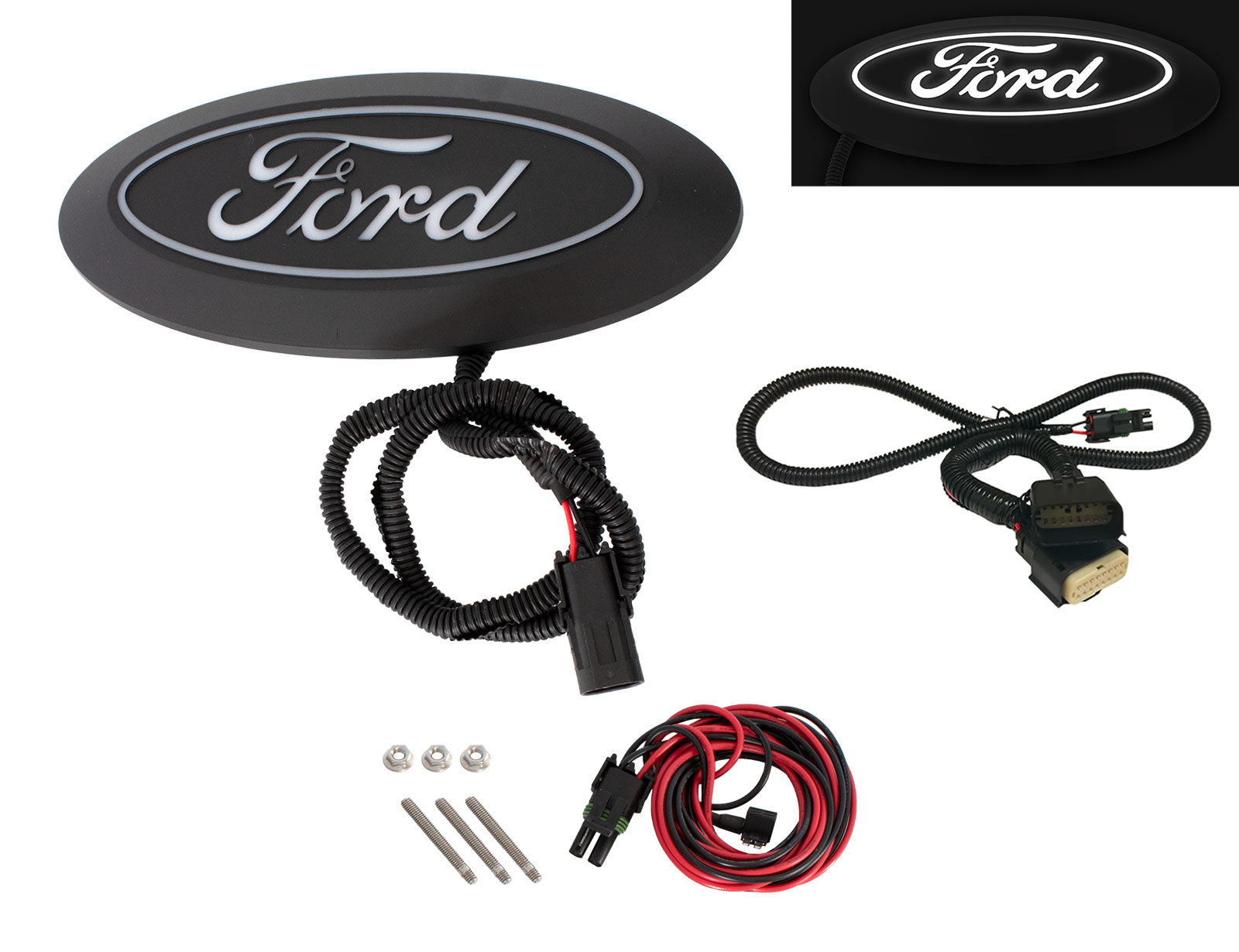 2021-2024 Ford F-150 Front Grille Light Up LED Emblem Fits w/ LED Proj ...