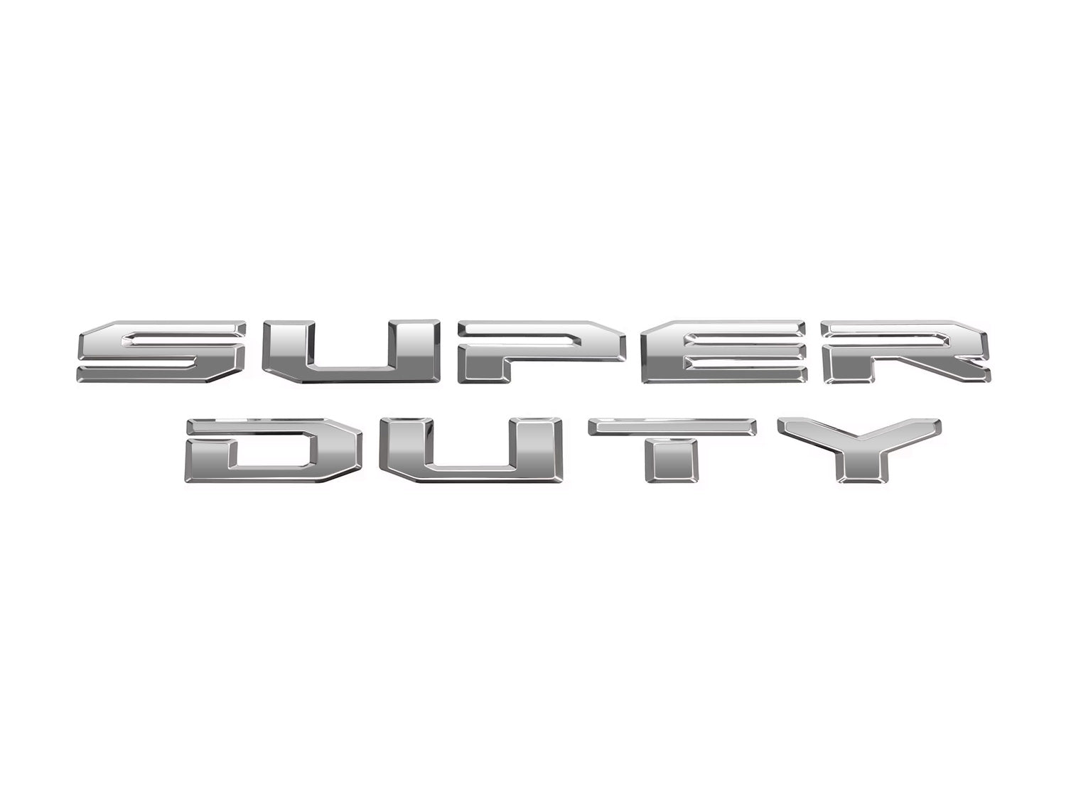 2020-2022 Ford Super Duty OEM Polished Stainless Tailgate Letter Emble ...